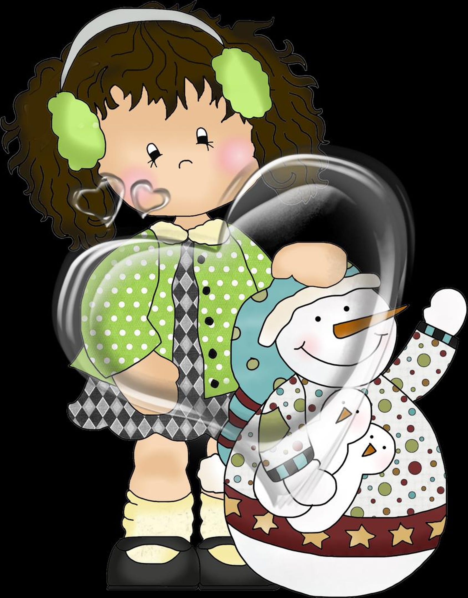 Bertildas Snow Pals Pro Clipart by Cheryl Seslar - Etsy