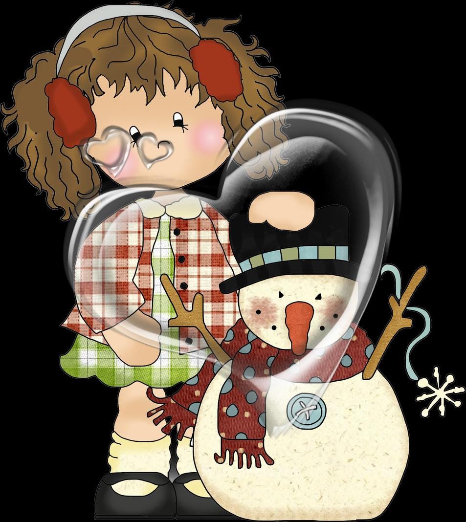 Bertildas Snow Pals Pro Clipart by Cheryl Seslar - Etsy