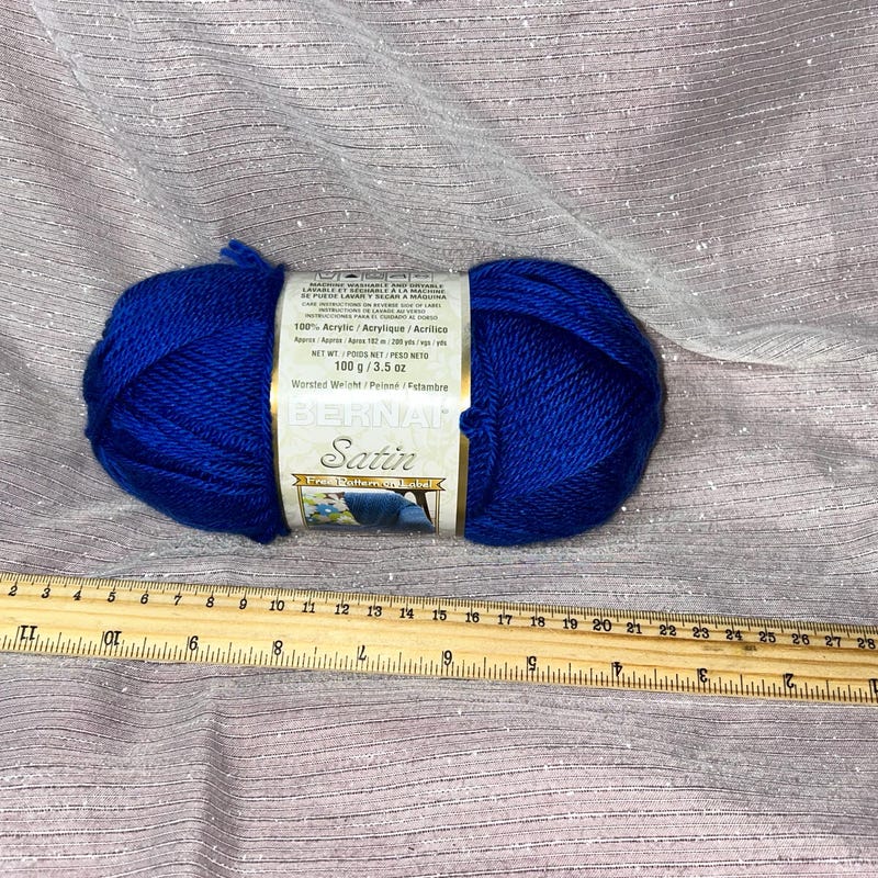 Royal Blue Acrylic Yarn - Etsy