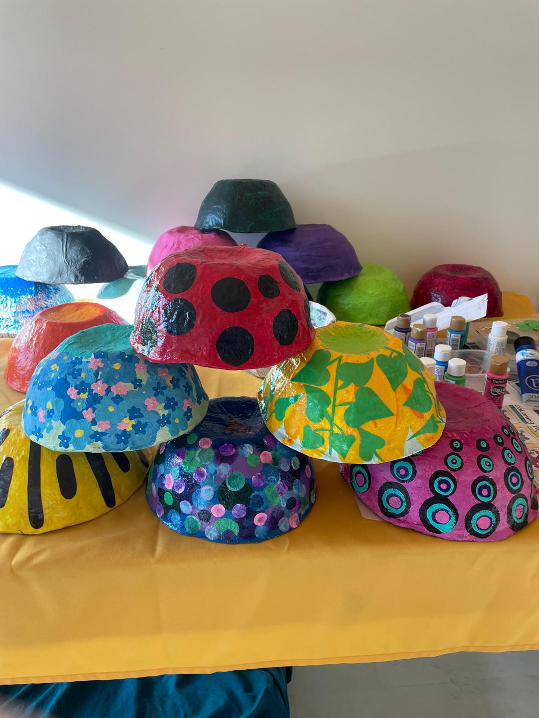 Functional Paper Mache’ Bowls of All Colors. You Can Choose Colors ...