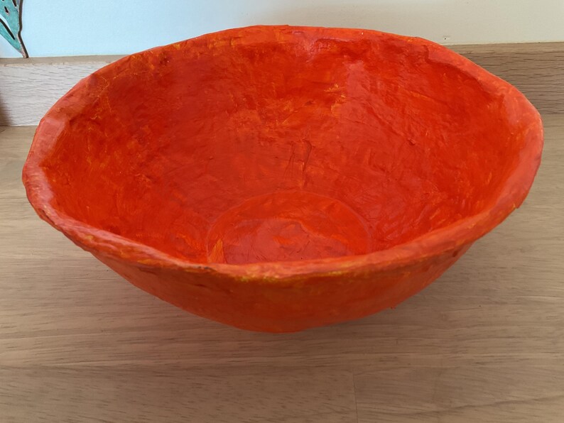 Functional Paper Mache’ Bowls of All Colors. You Can Choose Colors ...