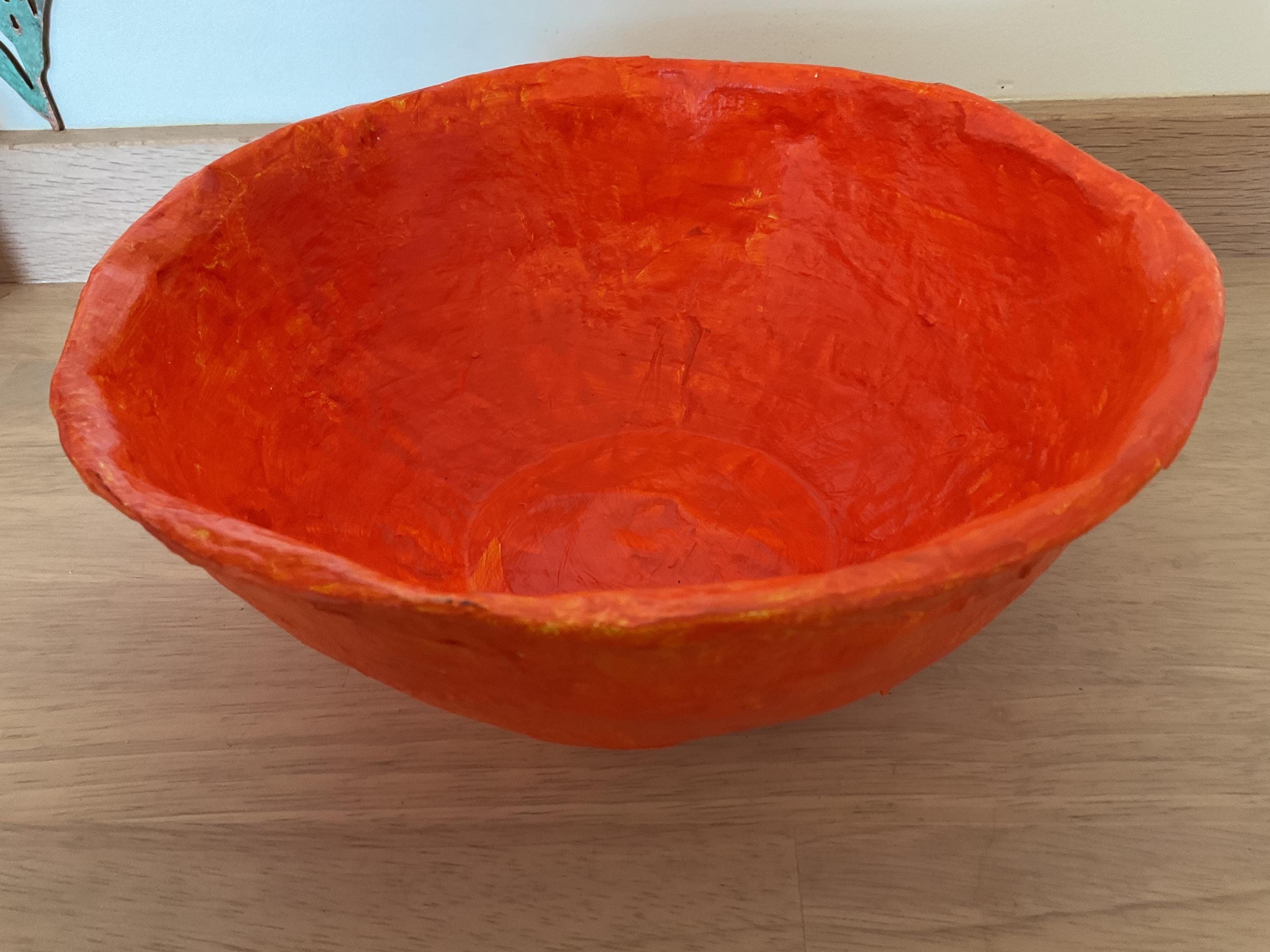 Functional Paper Mache’ Bowls of All Colors. You Can Choose Colors ...