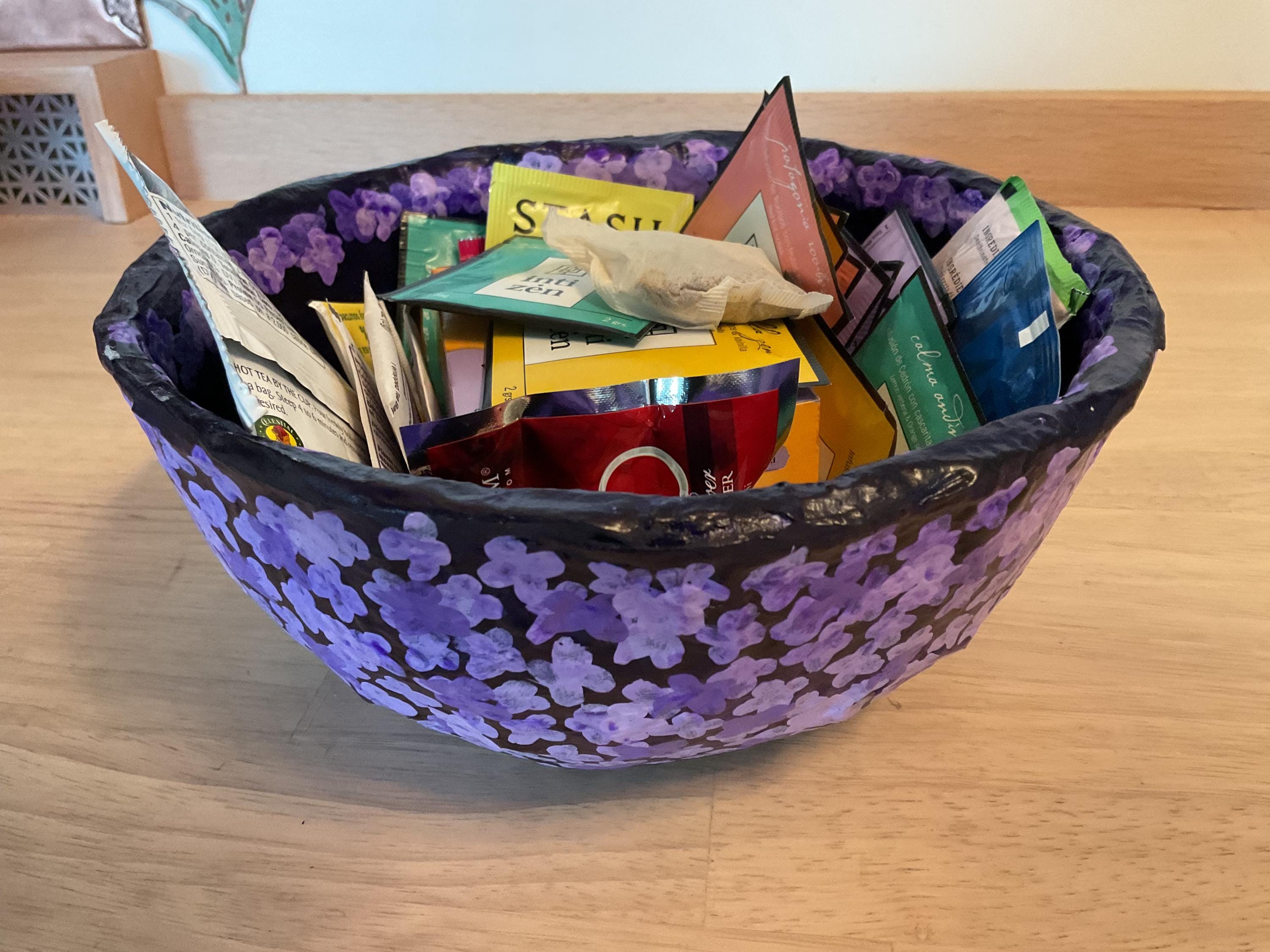 Functional Paper Mache’ Bowls of All Colors. You Can Choose Colors ...