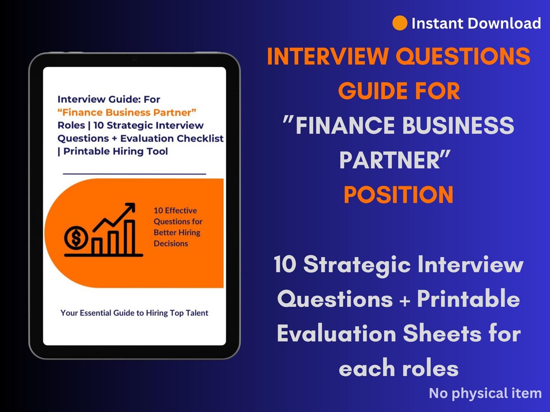 Finance Business Partner Interview Guide: 10 Questions & Evaluation ...