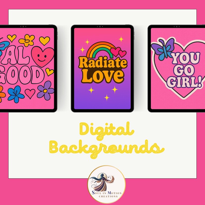 Y2K Phone Wallpaper Set | Aesthetic Motivational Backgrounds for Girls ...