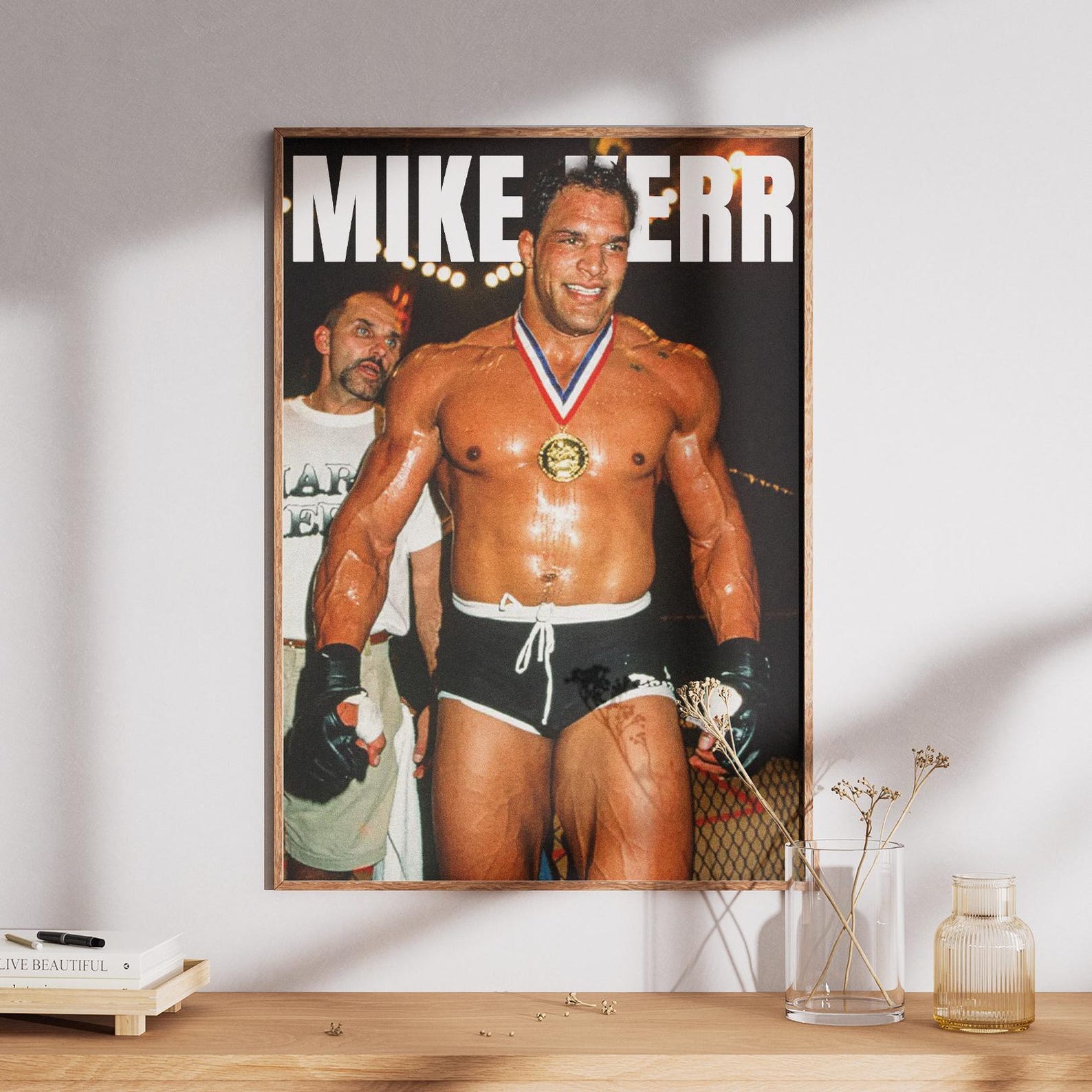 Mark Kerr "the Smashing Machine" Digital Poster – Retro MMA & Wrestling ...
