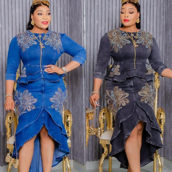 Denim and Bling Party Outfits - Etsy