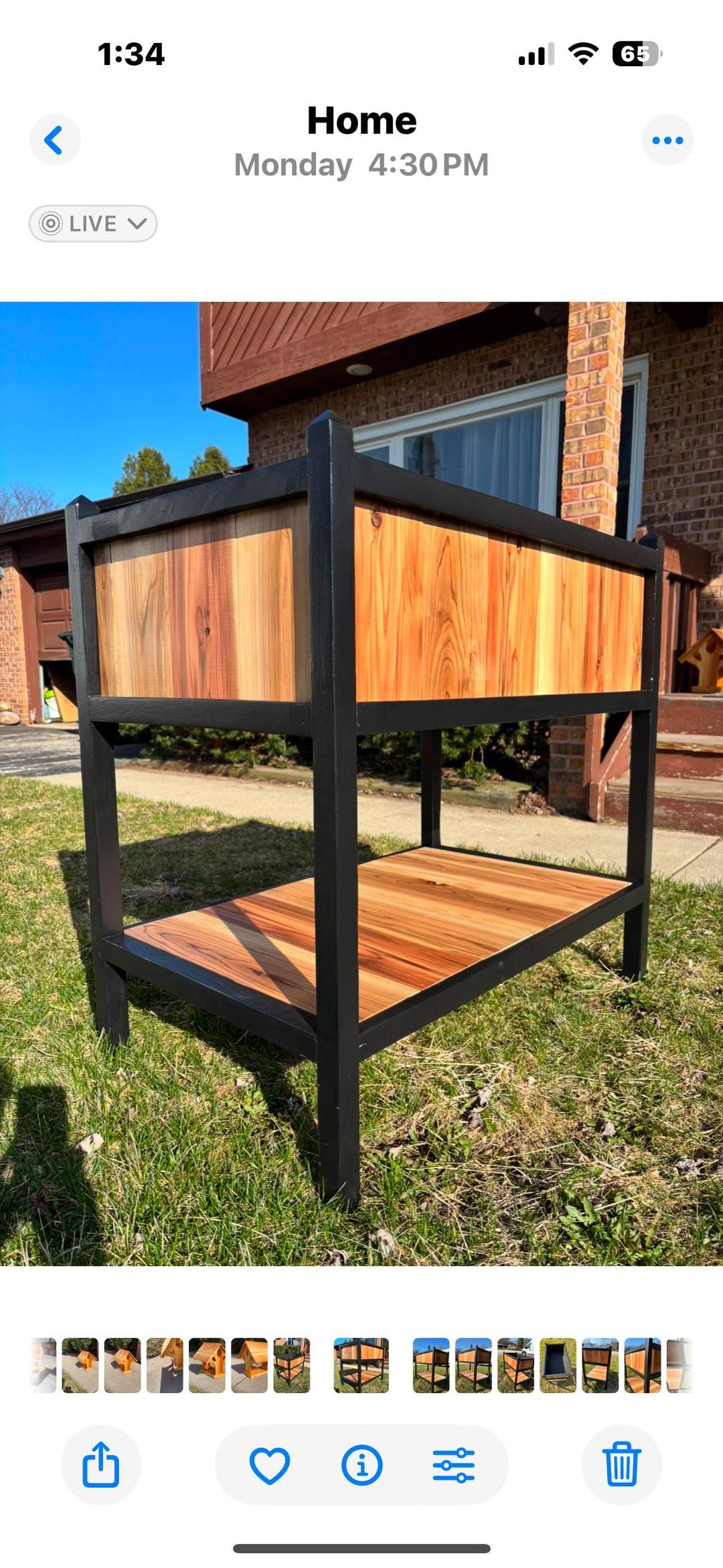 Raised Planter Bed / Box With Bottom Shelf LOCAL Pick up Only - Etsy