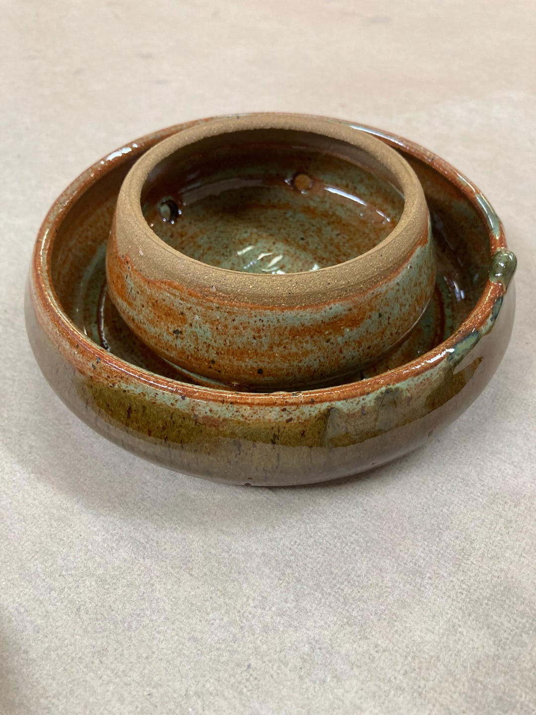 SMALL- Handmade Ping Pot, Self Watering/self Draining Planter - Etsy