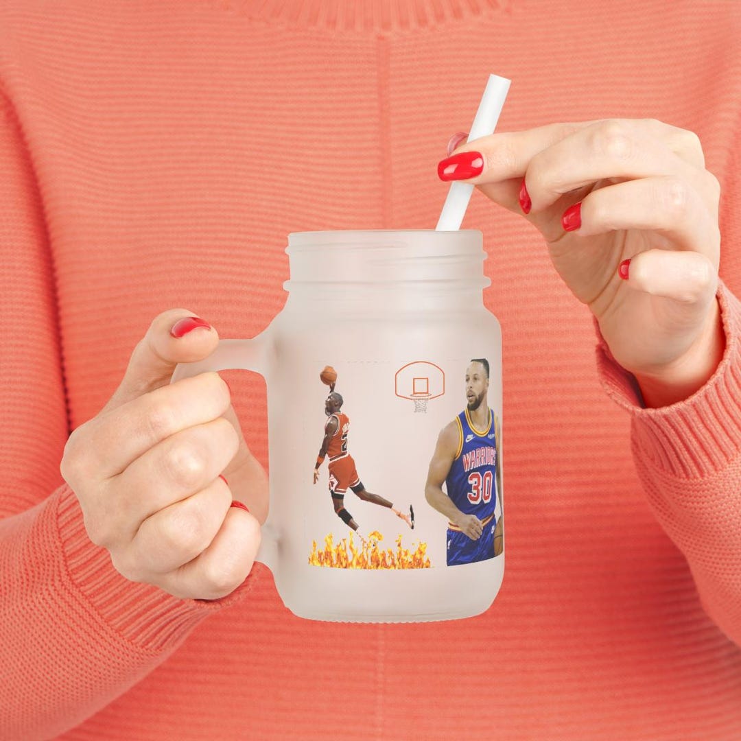 Basketball Player Mason Jar, Sports Drinkware, Unique Gift for Athletes ...