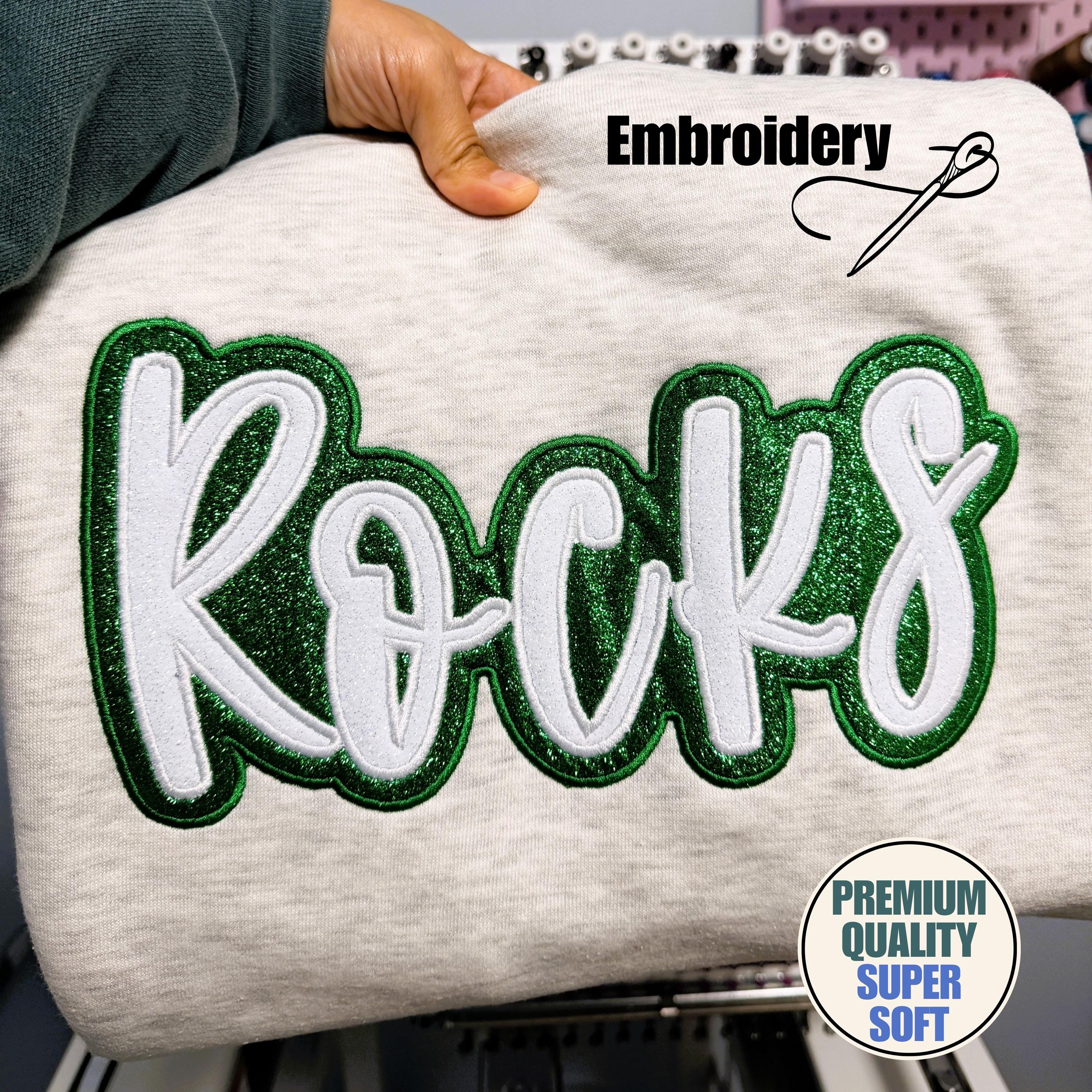 Custom Dance/cheer Embroidered Sweatshirt/hoodie, Double Glitter ...