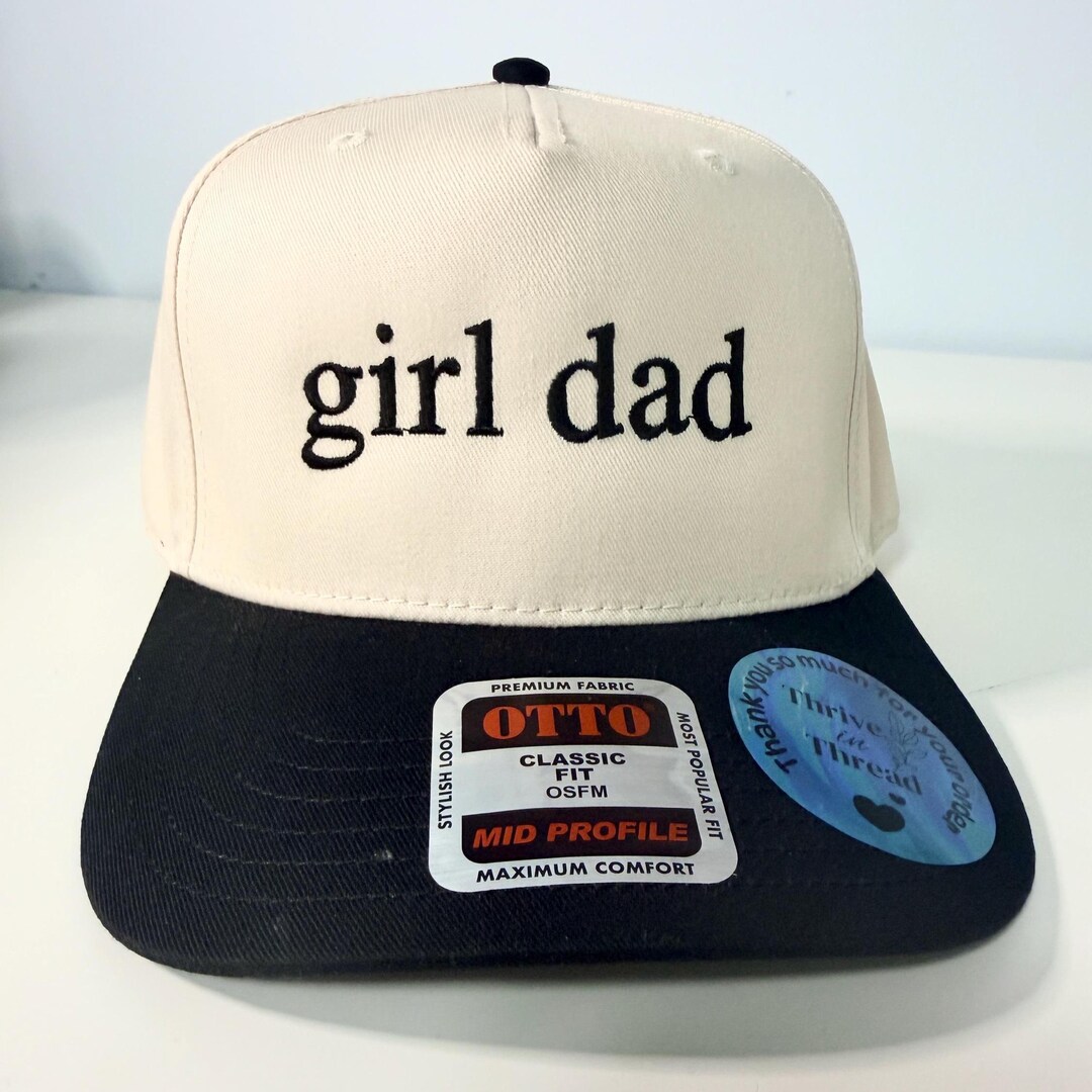 Custom Embroidery Girl Dad Baseball Hat, Simple Hat for Dad, Girl Dad ...