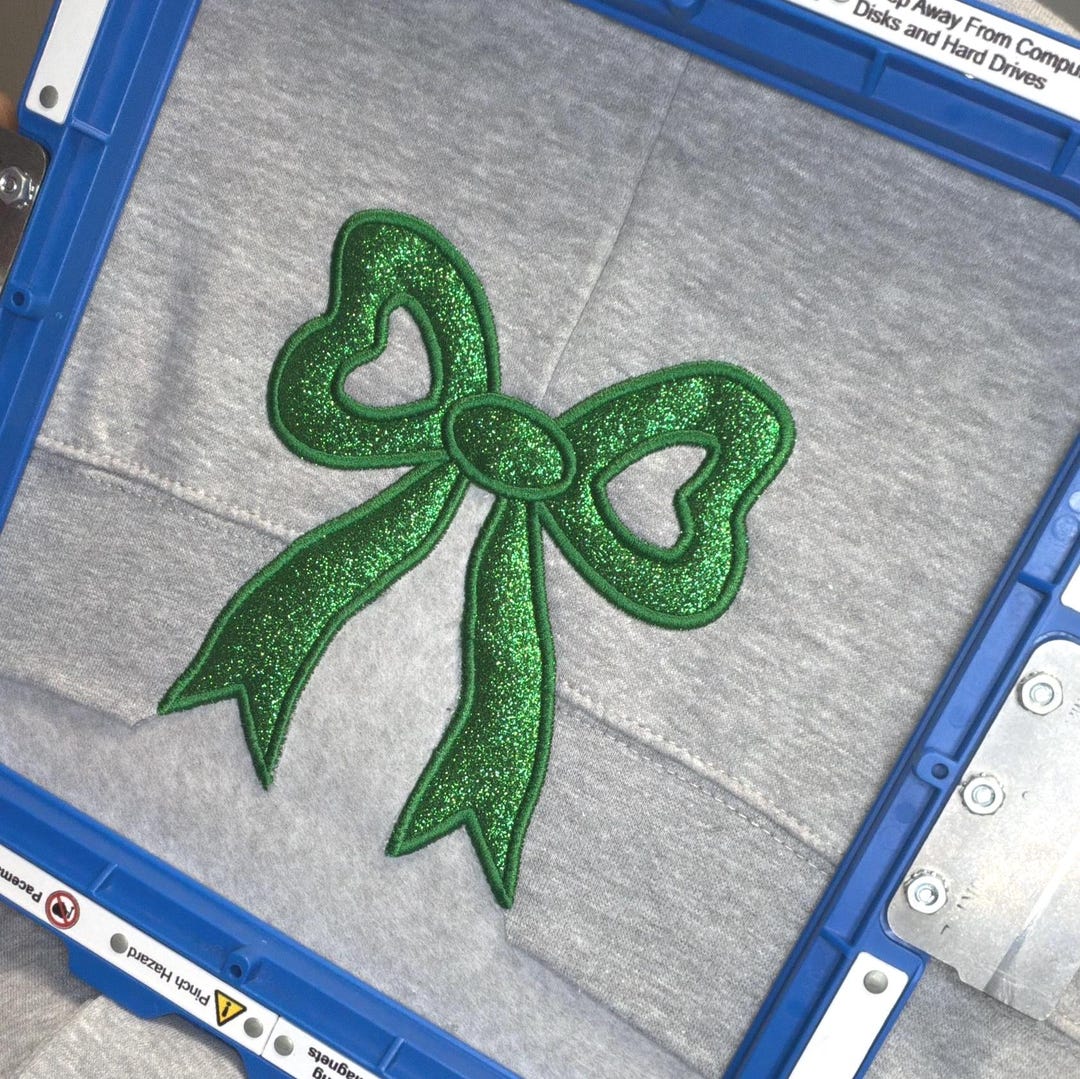 2 Side Bows Hem Embroidery - Etsy