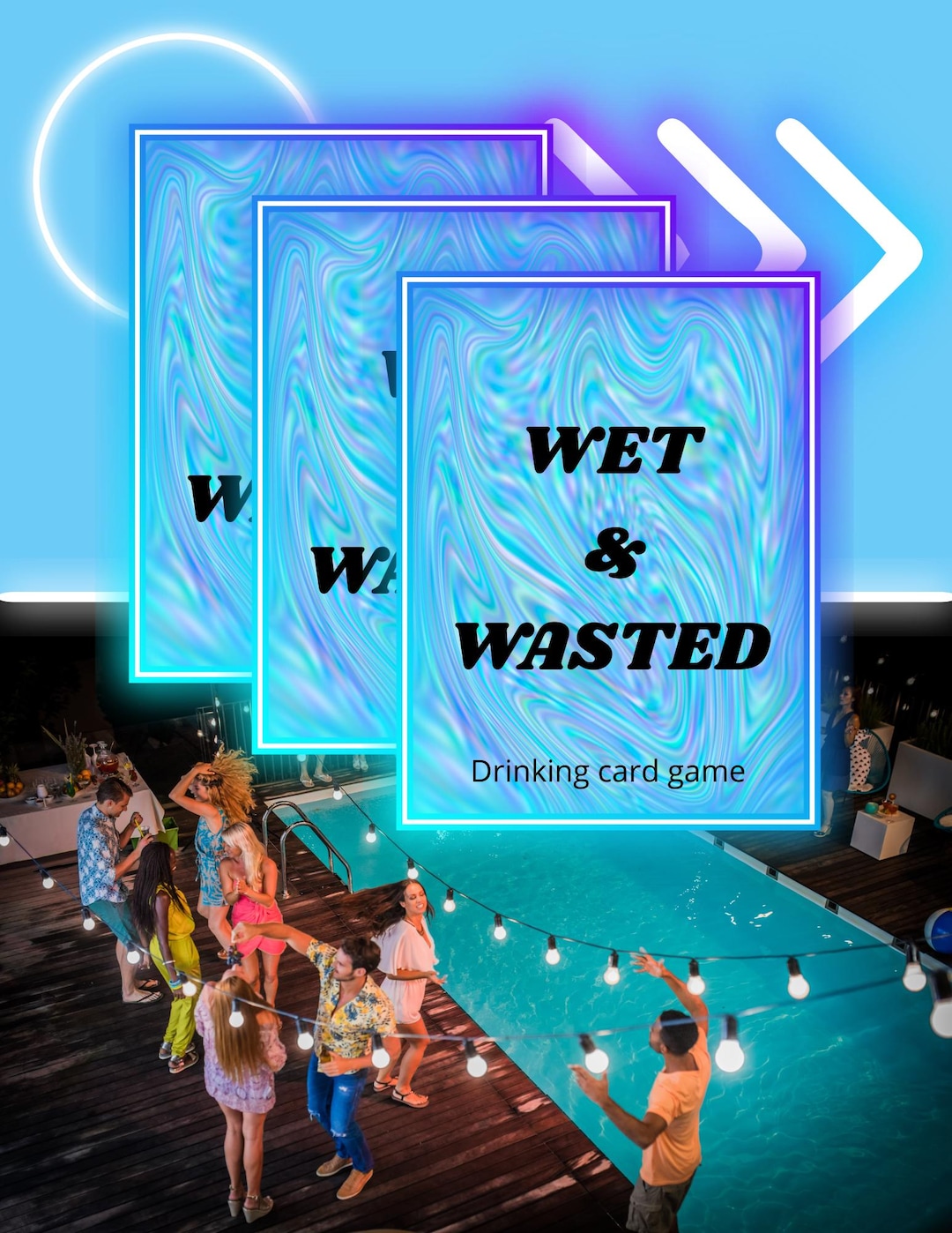 Wet & Wasted Pool Party Drinking Game - Adult Summer Fun (PDF) - Etsy