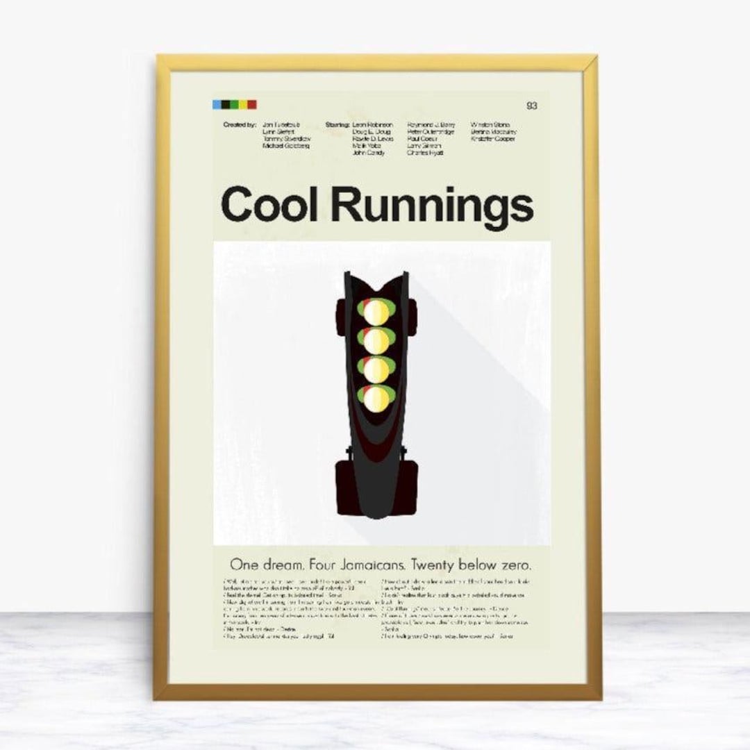 Cool Runnings Inspired Mid-century Modern Print | 12"x18" or 18"x24 ...