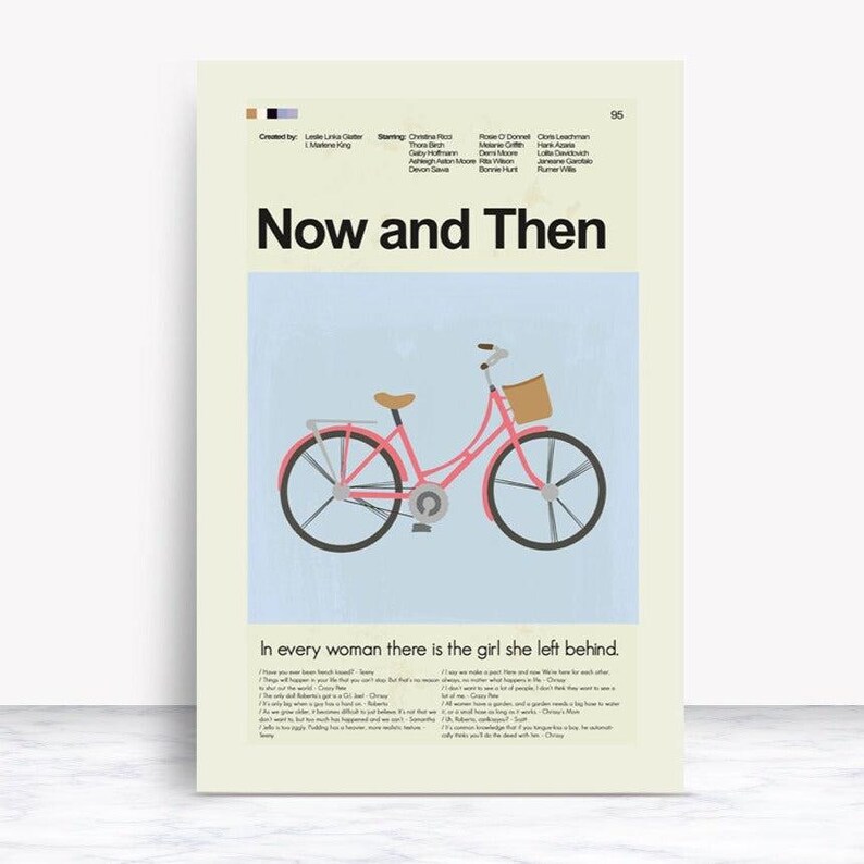 Now and Then Inspired Mid-century Modern Print | 12"x18" or 18"x24 ...