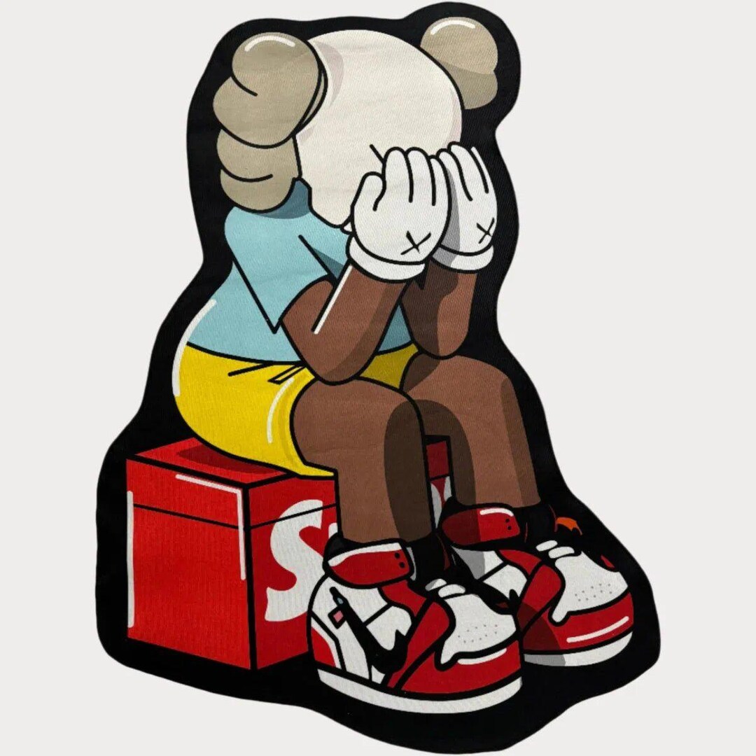 Crying KAWS Custom Rug - Etsy