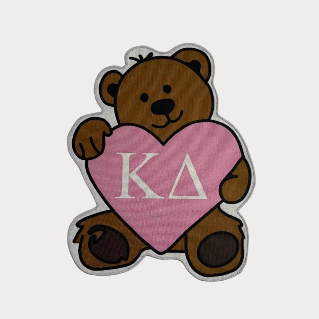 Kappa Delta Bear Custom Sorority Rug – Greek Life Decor With Heart - Etsy
