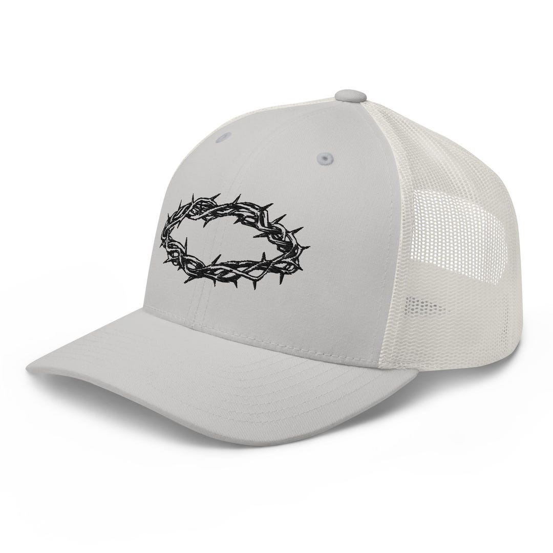 Crown of Thorns Embroidered Trucker Cap - Etsy