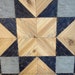 Reclaimed Wood Quilt Block With Natural Wood Center Barn Quilt Quilter ...