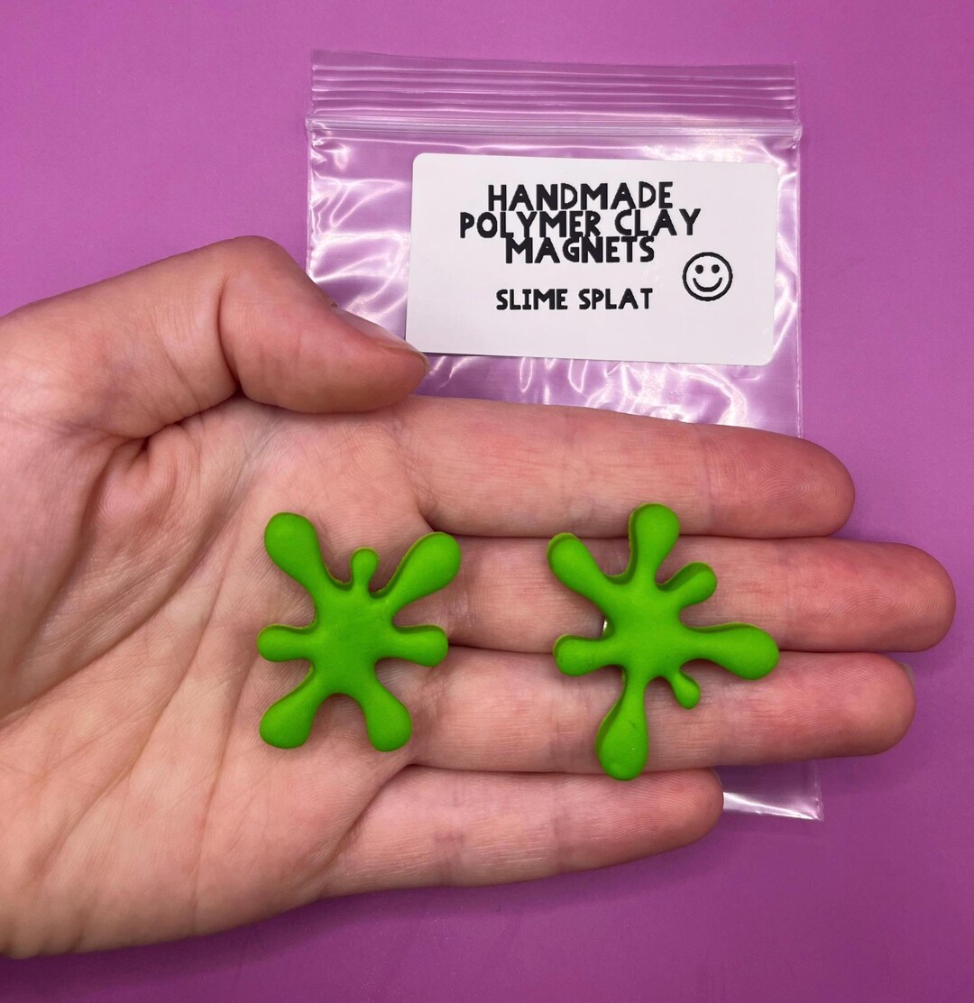 Slime Splat Magnets (90’s, Nostalgia) -handmade Polymer Clay Magnets - Etsy