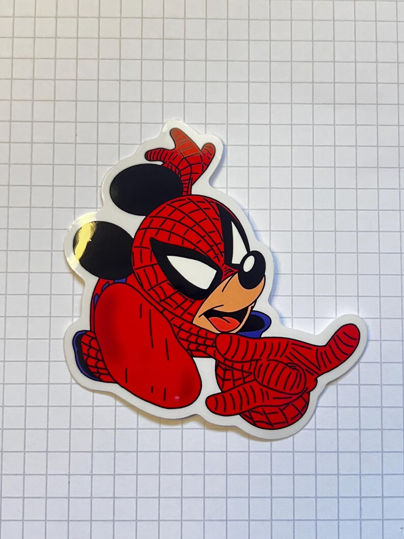 Spider Mouse Clear Sticker - Weatherproof 3 Inch - Etsy