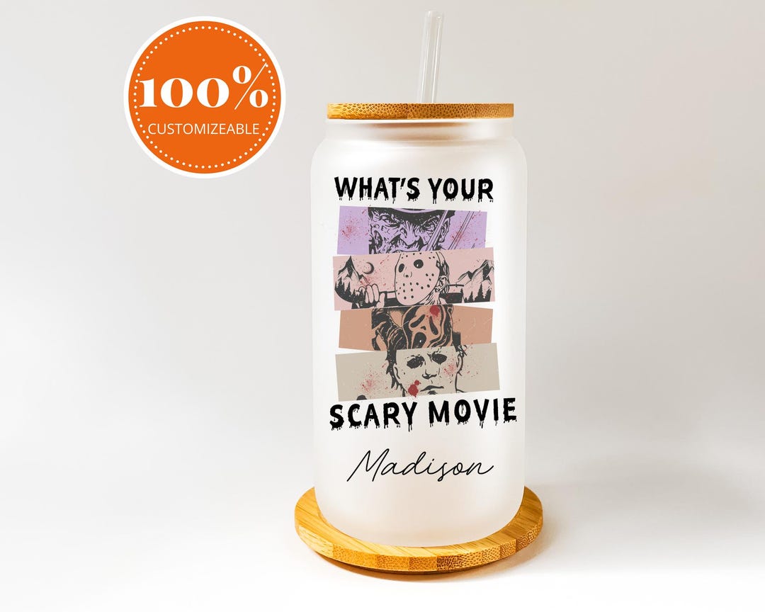 Scary Movie Fan Cup, Horror Movie Tumbler, Personalized Horror Cup ...