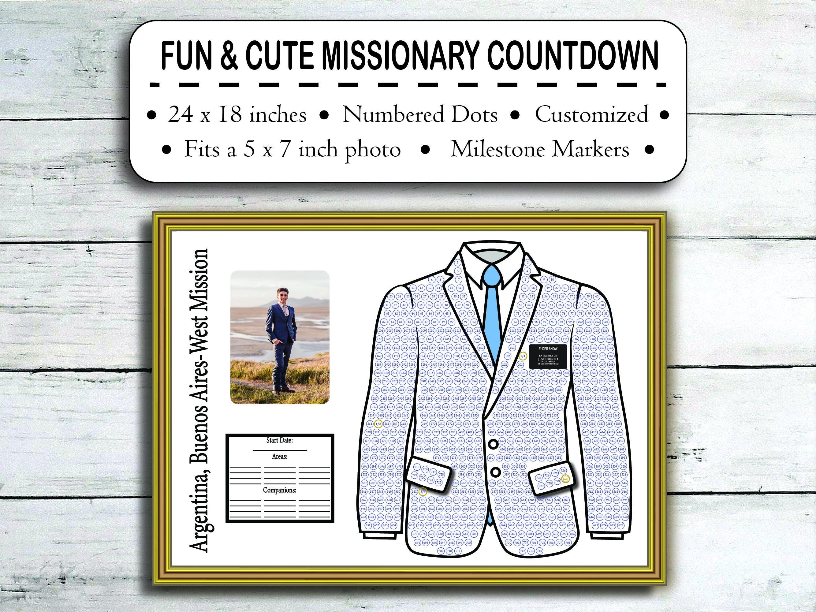 Mission Countdown Poster, LDS Mission Countdown, Latter Day Saint ...