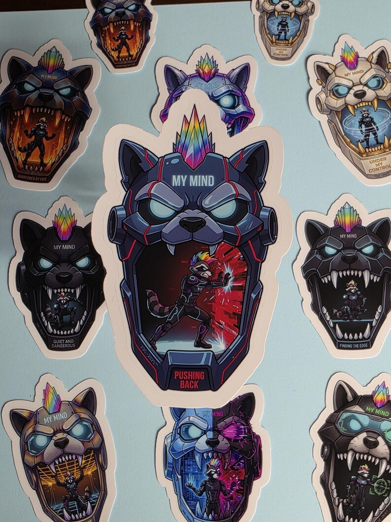 3. MY Mind-pushing Back. Series 1. 4in Sticker - Etsy