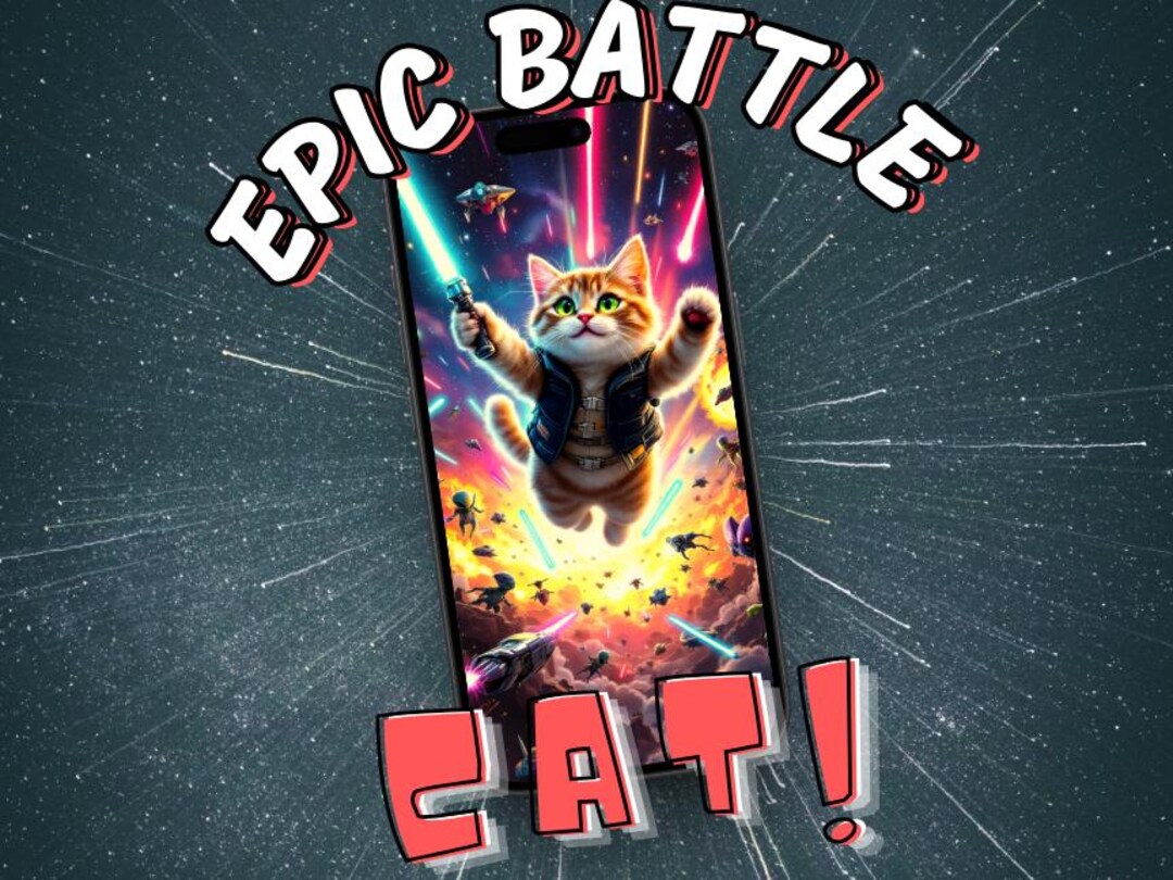 Epic Battle Cat Background - Etsy
