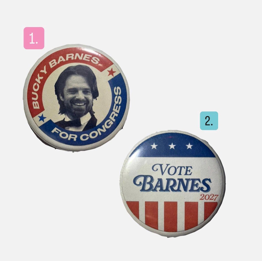 Congressman Bucky Barnes Pinback Buttons - Etsy
