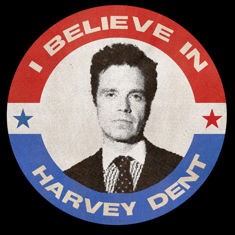 Sebastian Stan Harvey Dent Pinback Buttons - Etsy