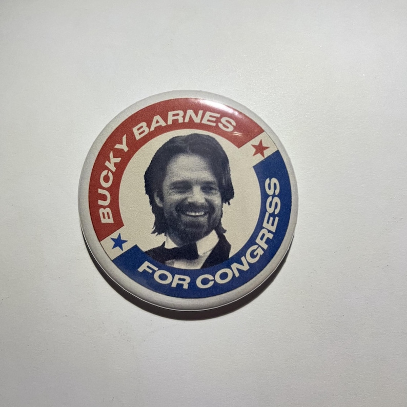 Congressman Bucky Barnes Pinback Buttons - Etsy Australia