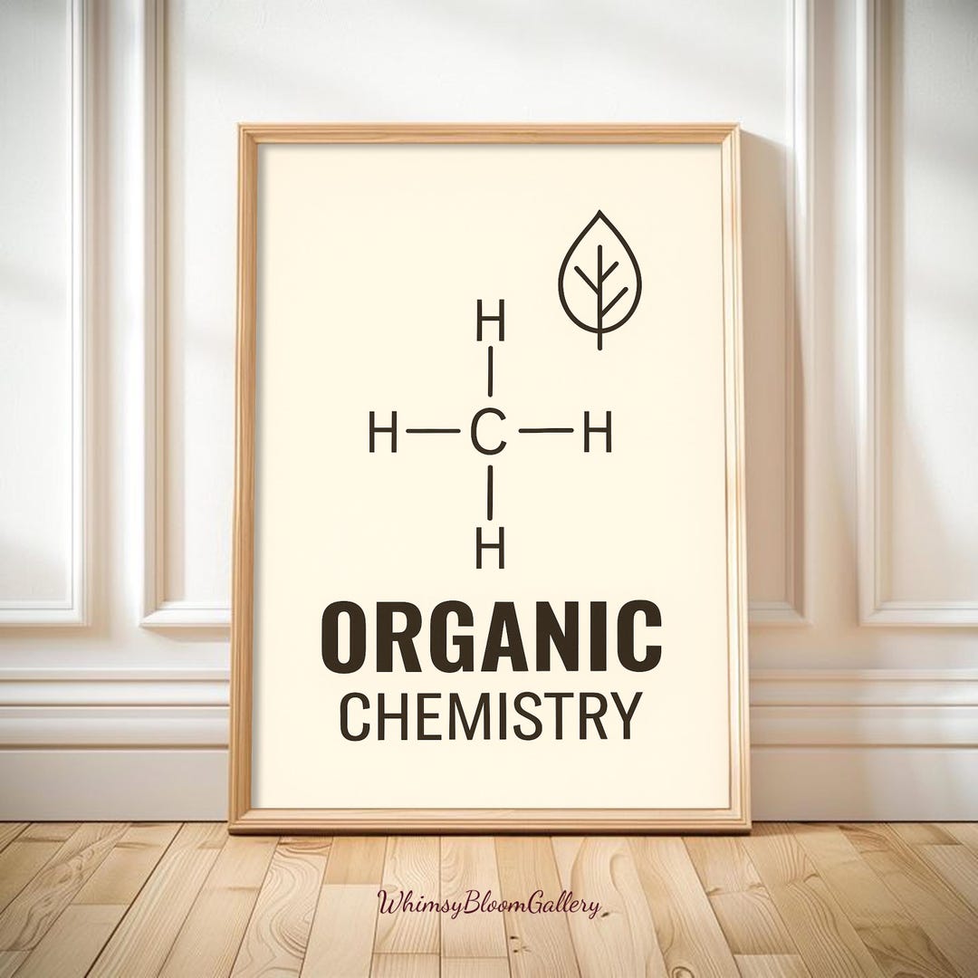 Organic Chemistry Poster, Funny Chemistry Classroom Decor, Periodic ...