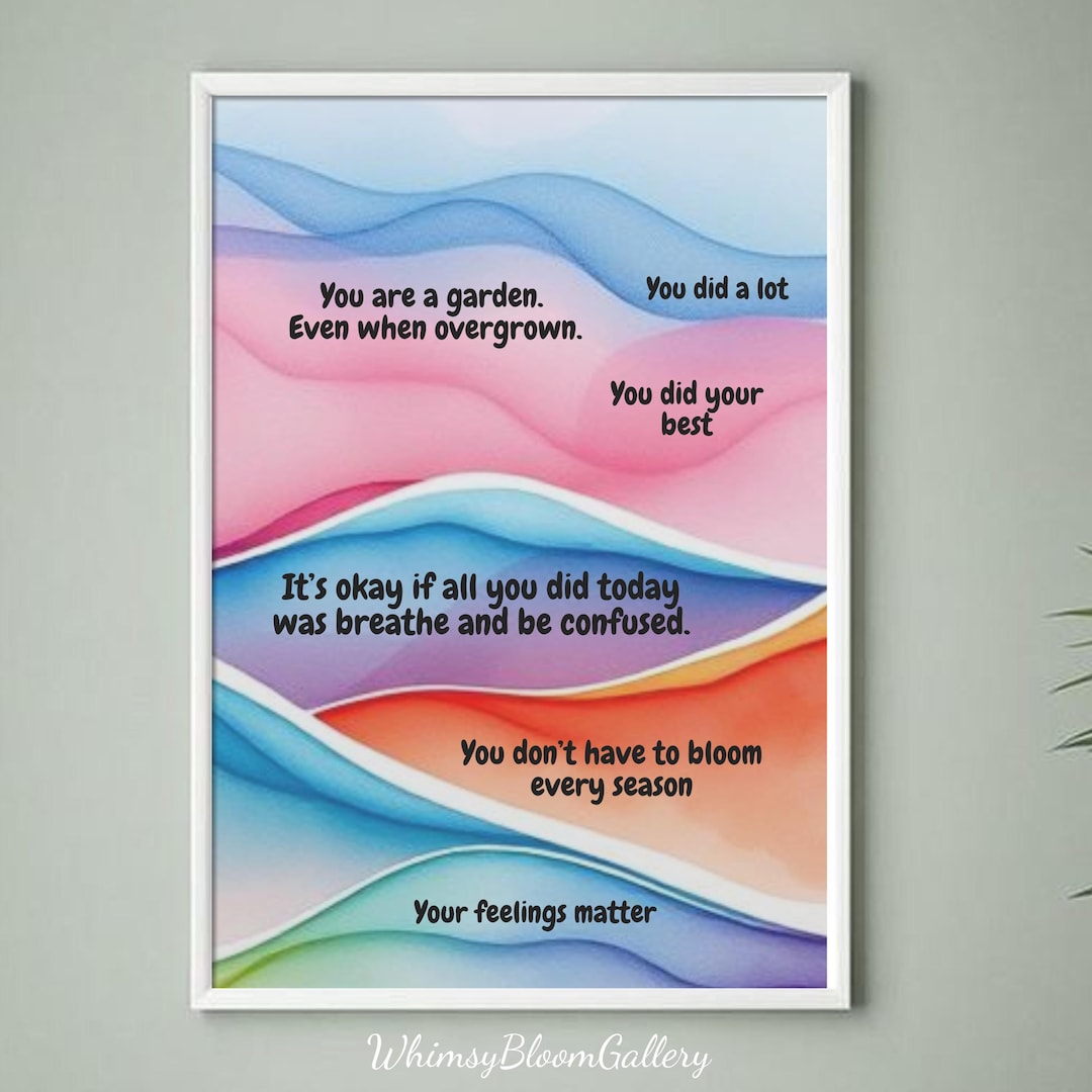 Daily Affirmations Poster for Kids Personal Development, Positivity ...