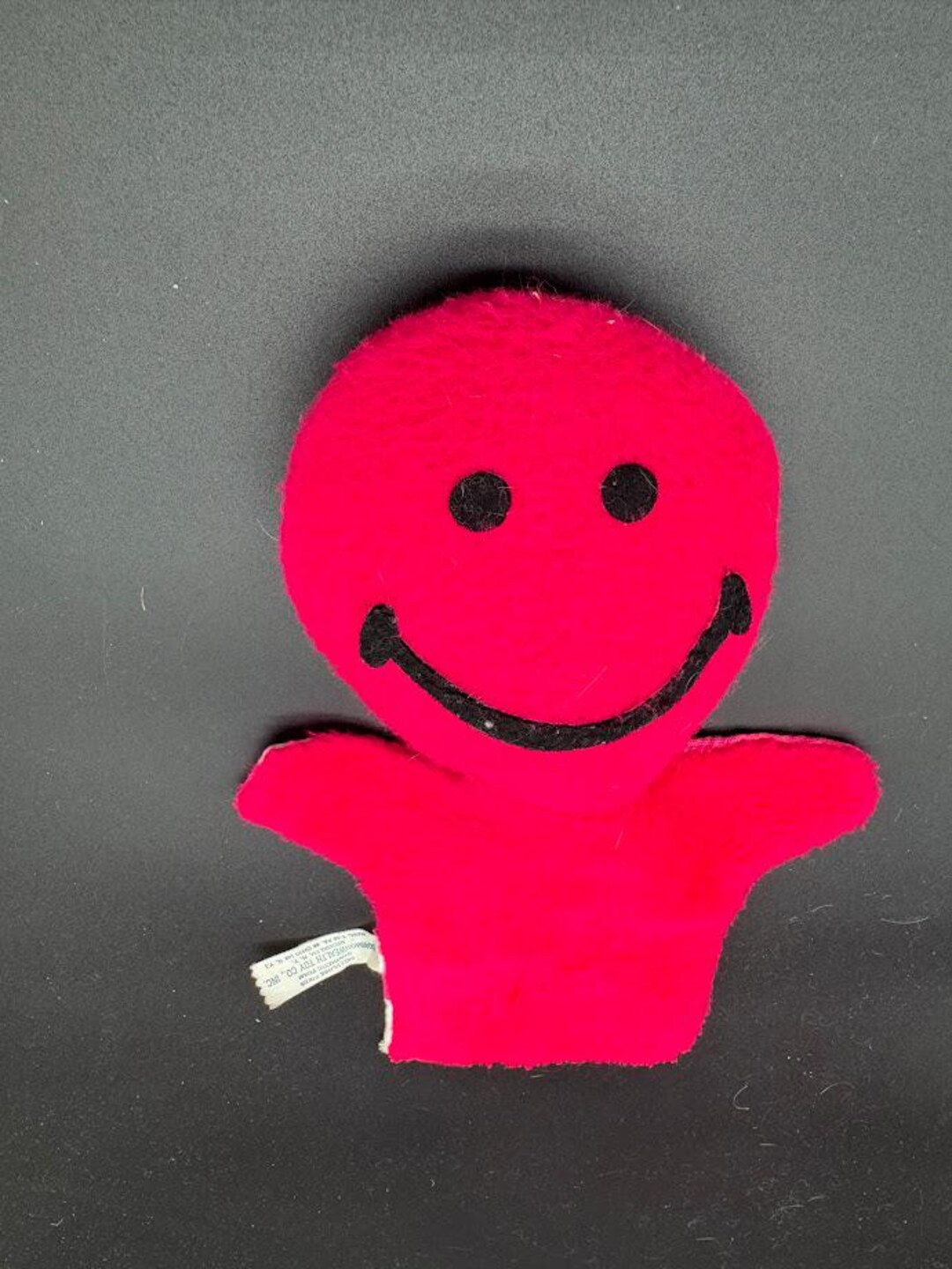 Vintage Red Smiley Face Hand Puppet – Commonwealth Toy Co. Inc. – 1960s ...