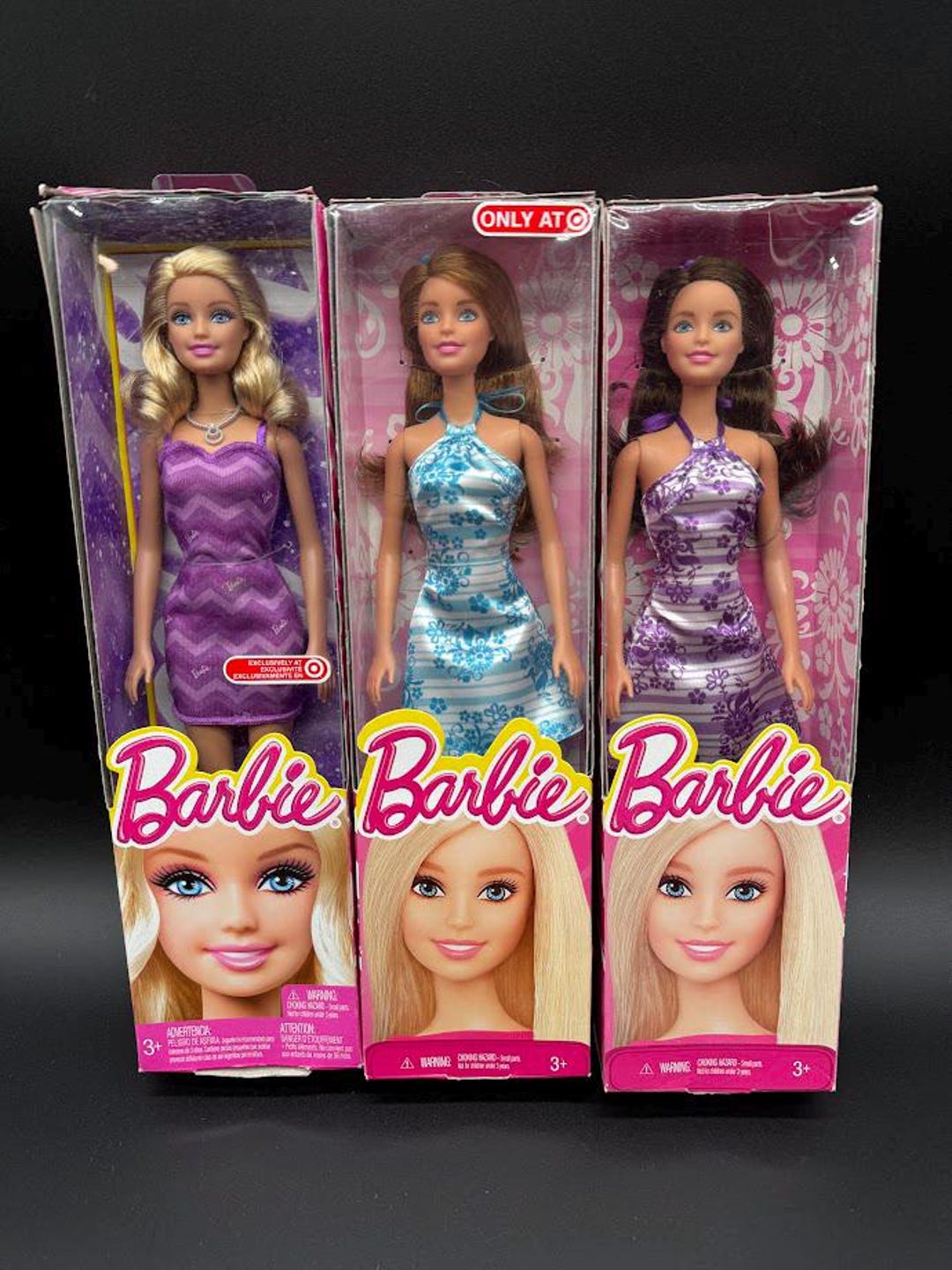 Target Exclusive Barbie Doll Set – Lot of 3 – Unopened Fashion Dolls in ...