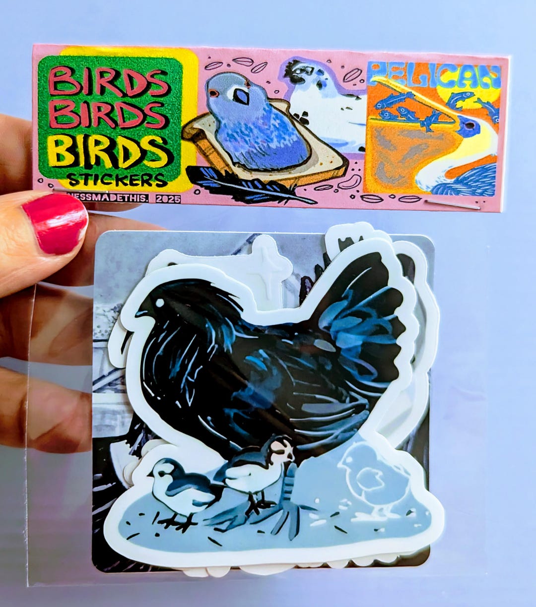 Gothic Chicken Sticker Pack! - Etsy