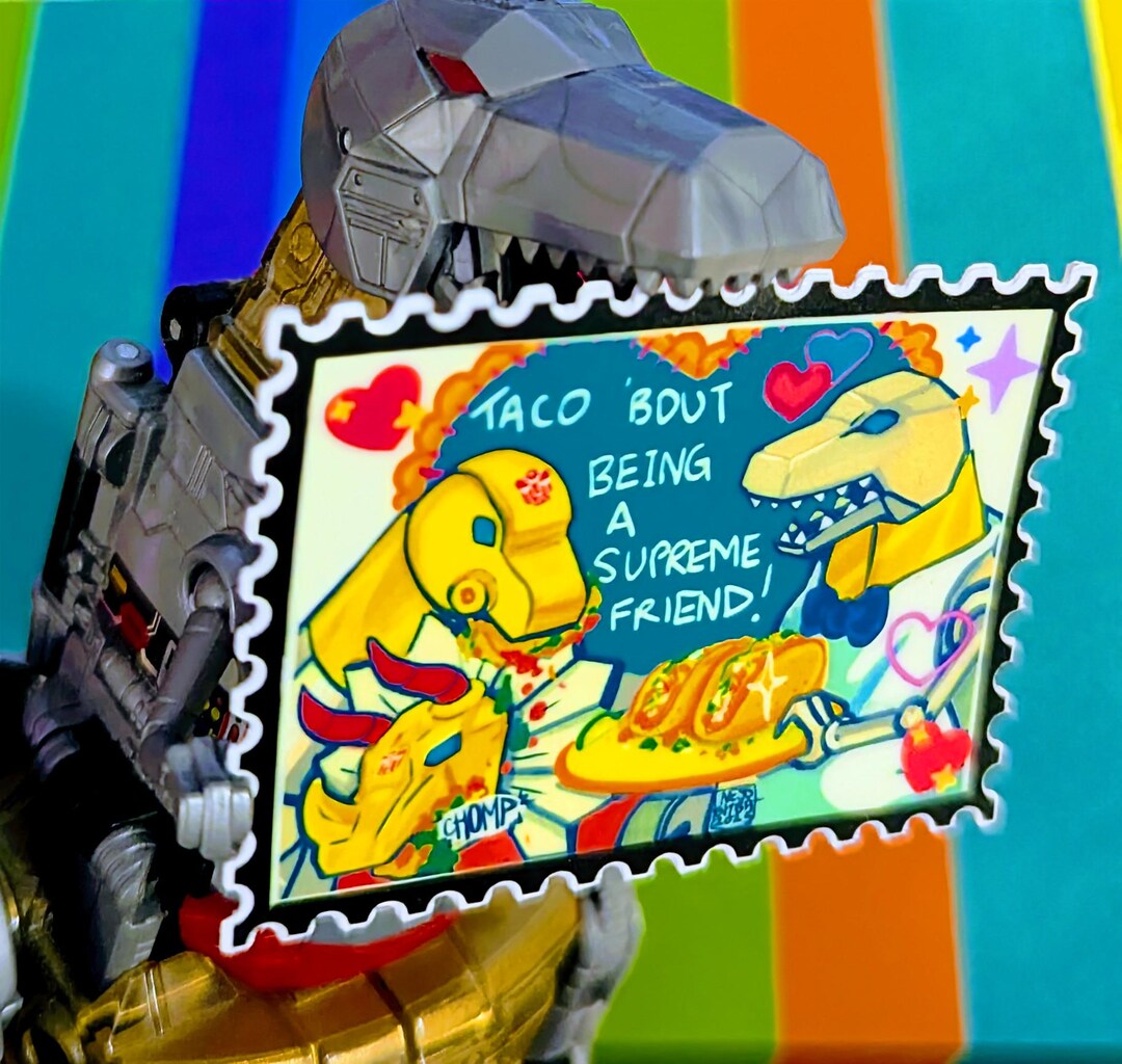 Grimlock's Valentine's Day Matte Sticker - Etsy