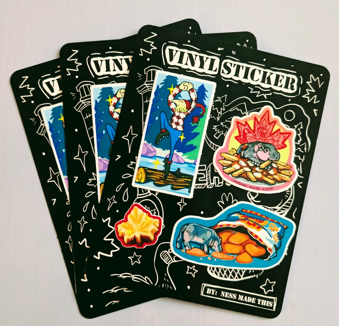 Canadian Nostalgia House Hippo Sticker Set - Etsy
