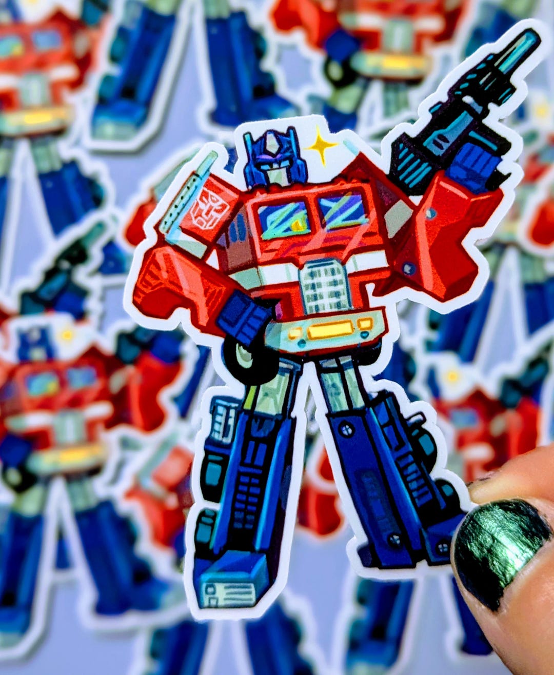 Convoy Optimus Prime G1 Matte Sticker - Etsy