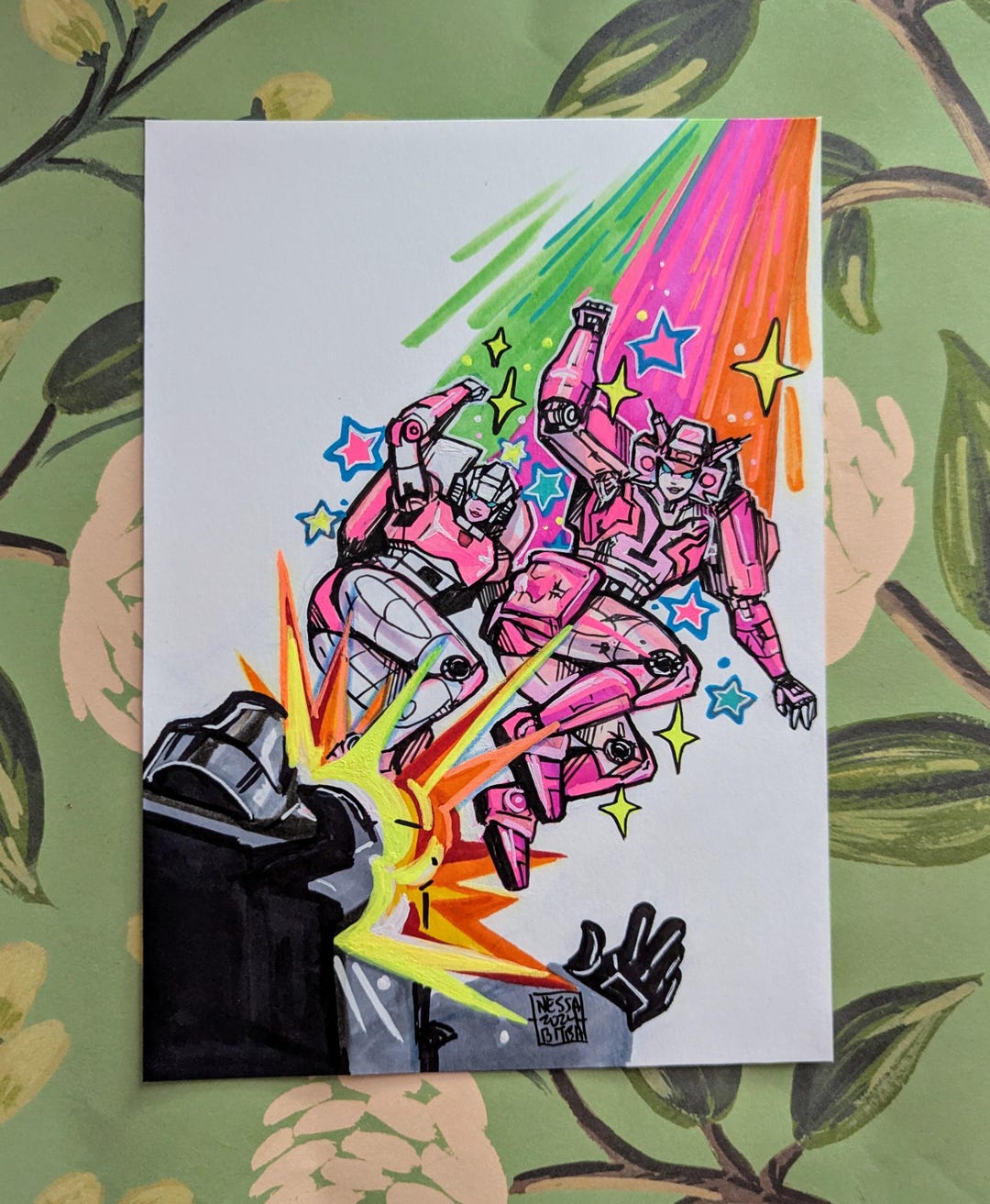 Elita-1 and Arcee Original Art - Etsy