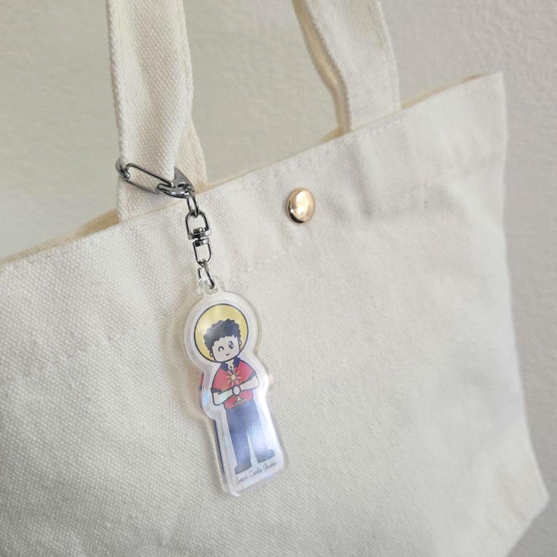 St. Carlo Acutis Keychain, Patron of the Internet, Computer Programmers ...