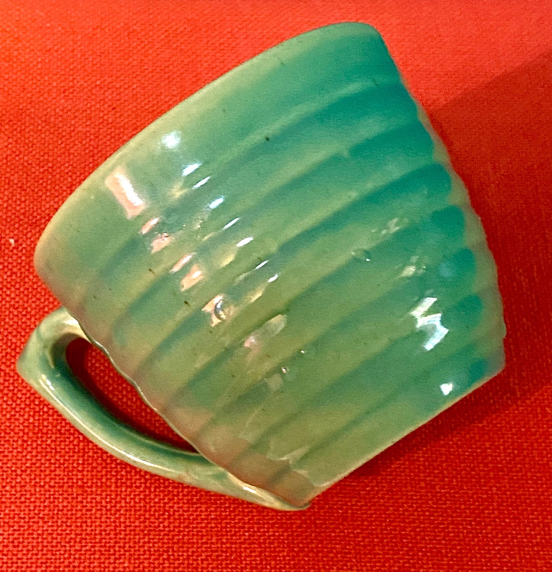 Four Bauer Ringware/ Beehive Cups Monterey Jade - Etsy