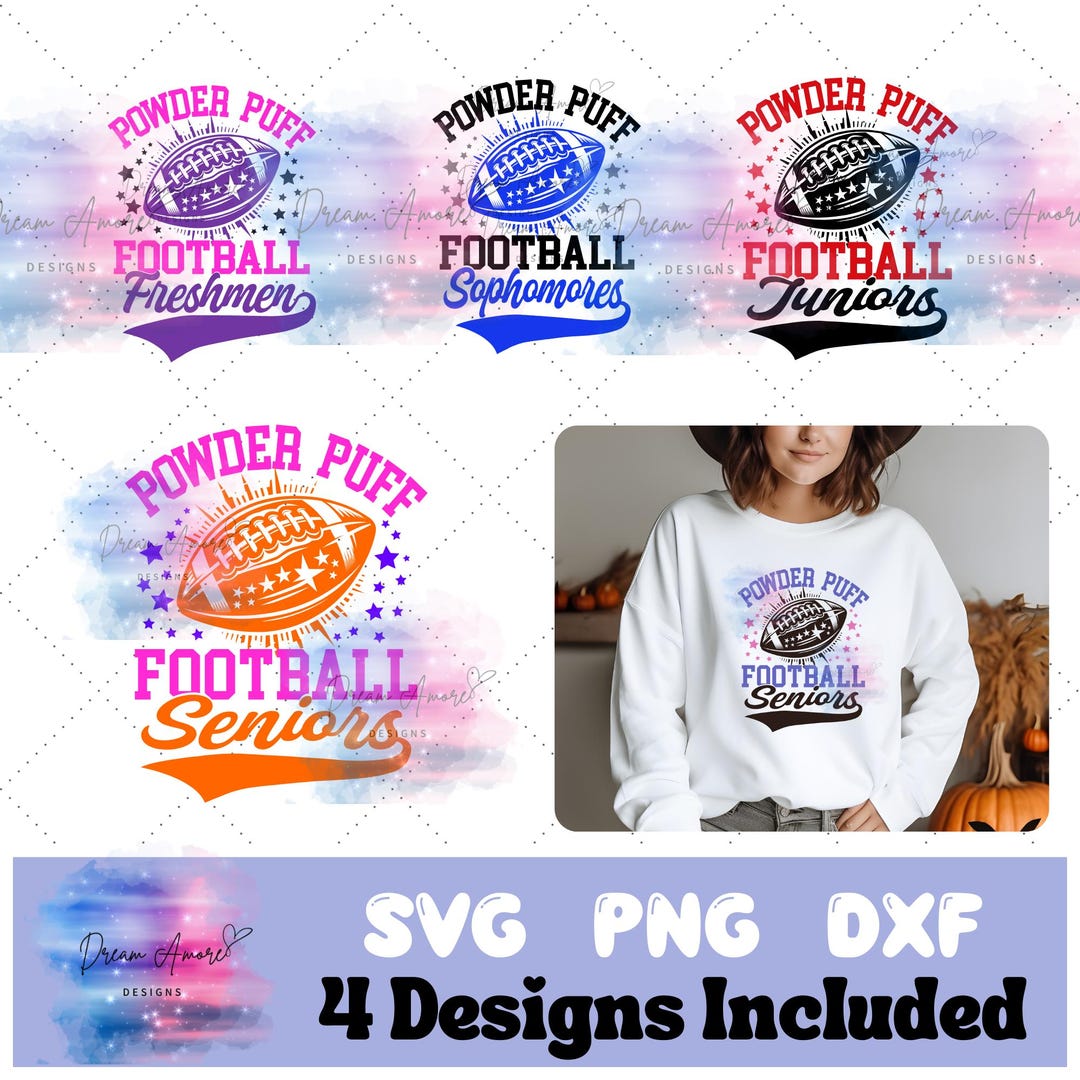 Powder Puff Football SVG Bundle | Homecoming Week Design (digital ...
