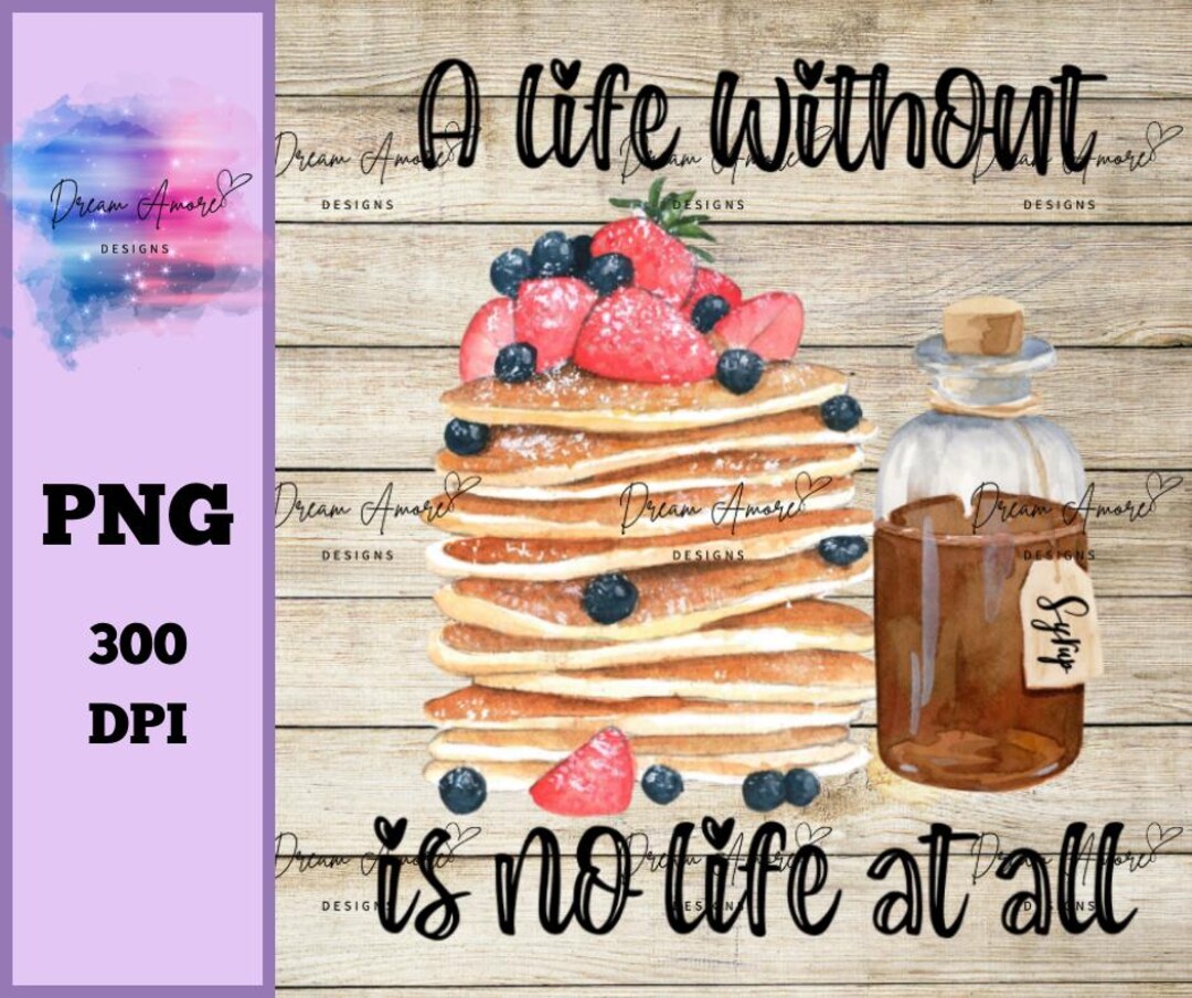 Pancake Lover PNG: Funny Breakfast Design (digital Download, 300 PPI - Etsy