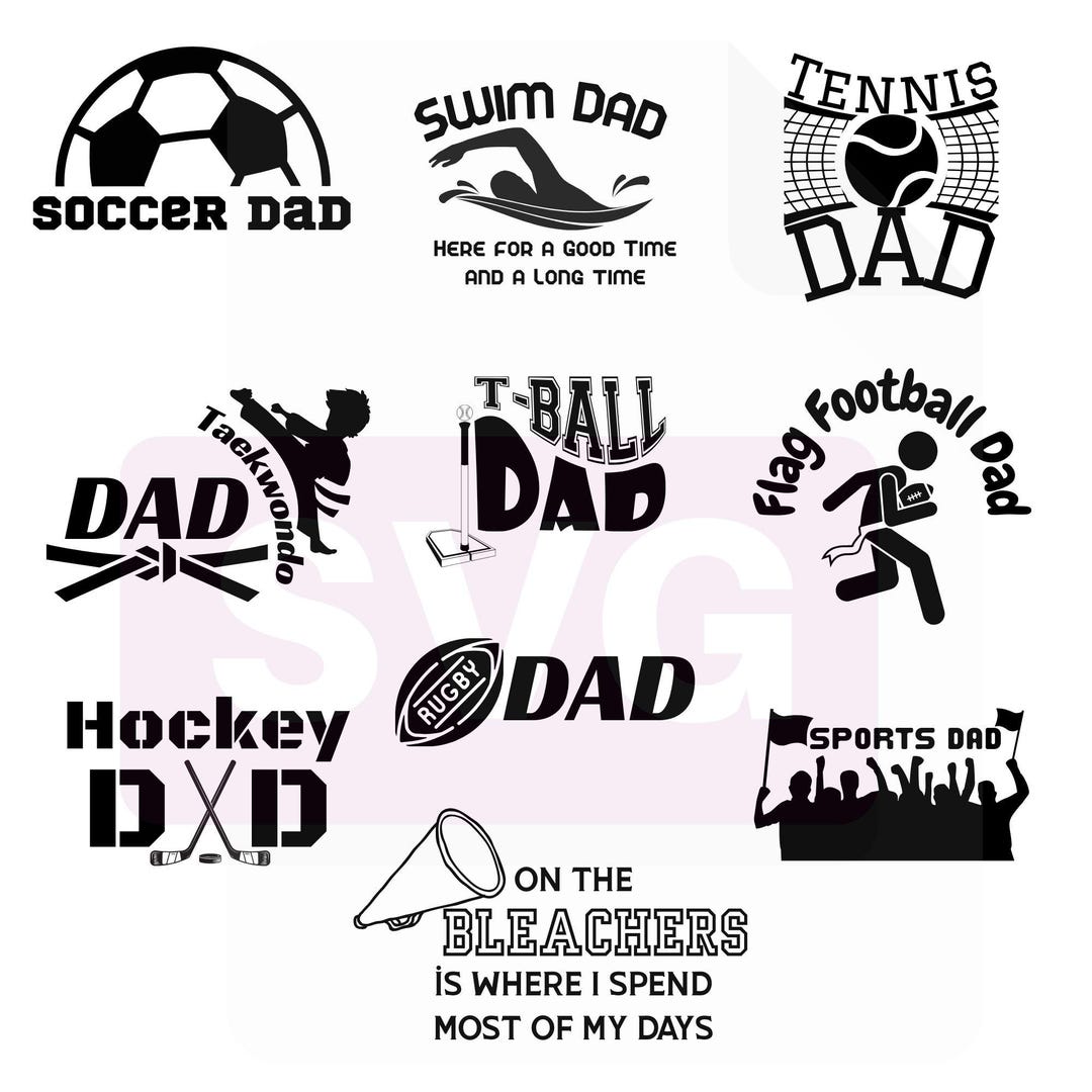 More Sports Dads Svgs - Etsy