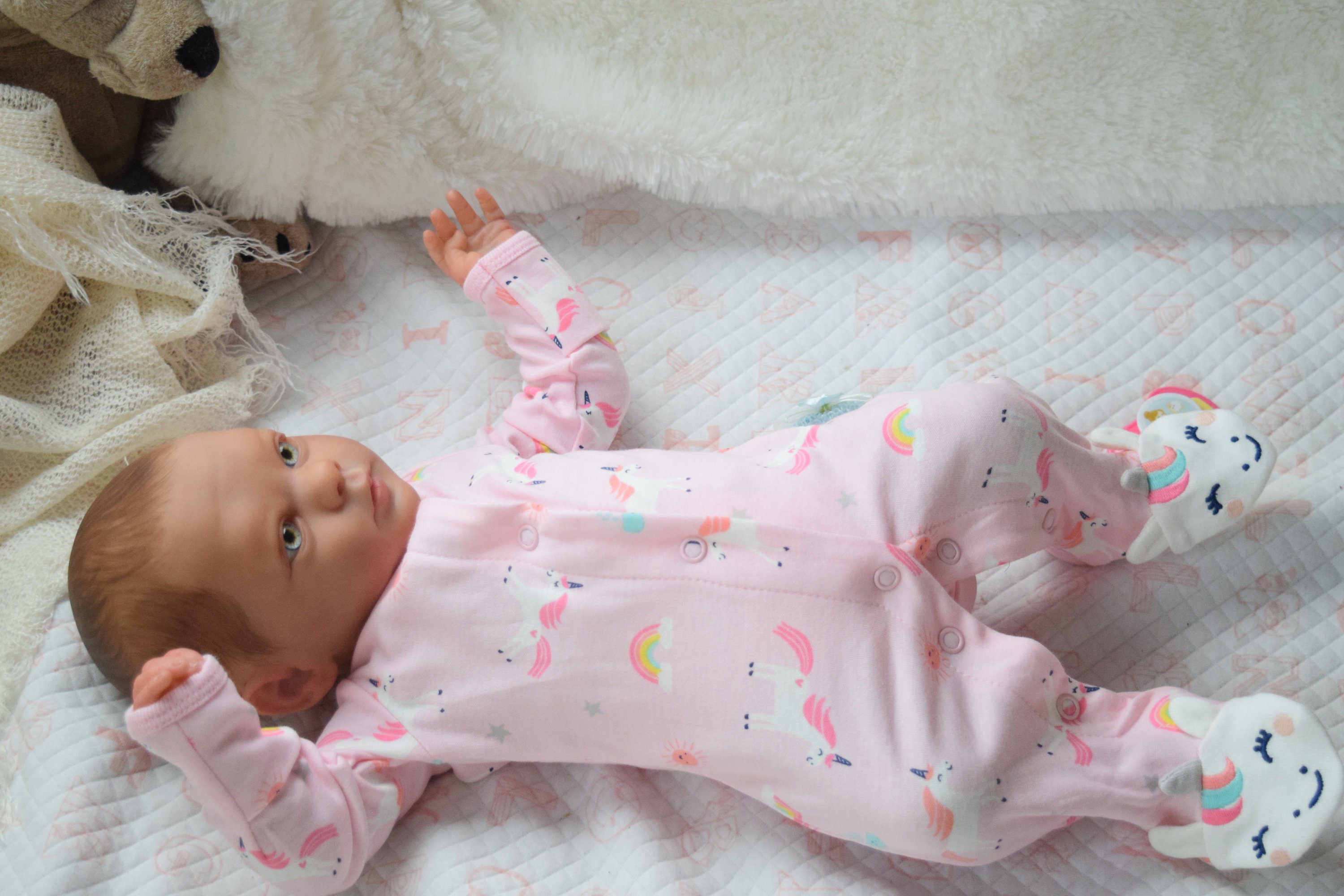 Awake Elizabeth reborn baby girl life like doll magnetic | Etsy