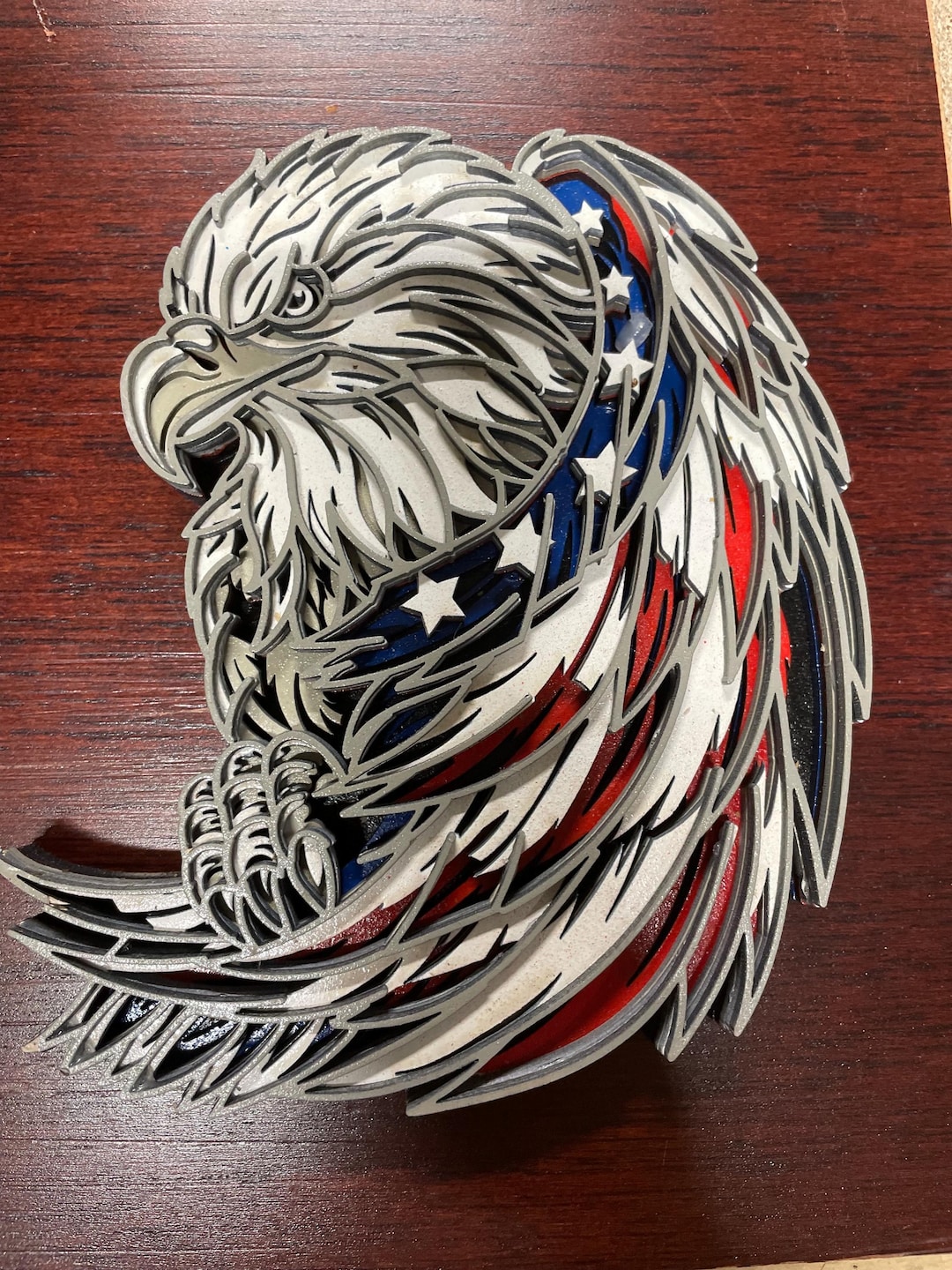 American Bald Eagle 3D Layered Decor - Etsy