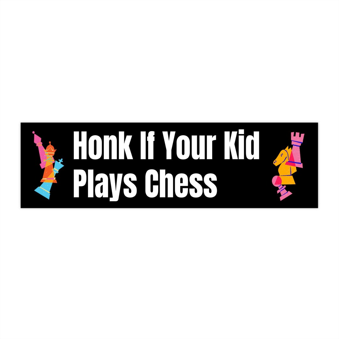 Chess Car Bumper Sticker, Chess Bumper Sticker, Chess Car Sticker ...